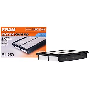 FRAM Extra Guard CA11259 Replacement Engine Air Filter for Select Mazda (2.0L & 2.5L) Models, Provides Up to 12 Months or 12,000 Miles Filter Protection