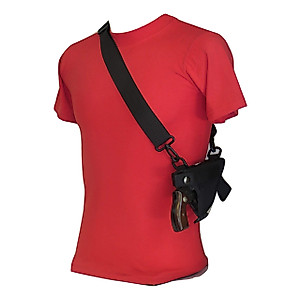 Bandolier Shoulder Holster 2"-2 1/2" Small Revolver 38, 357, 22 - J Frame Black