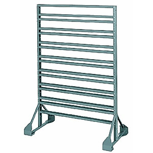Akro-Mils 30016 Two Sided Steel Rail Hanging System Garage Organizer for Mounting AkroBin Storage Bins, (36-Inch W, 20-Inch D, 53-Inch H), Gray