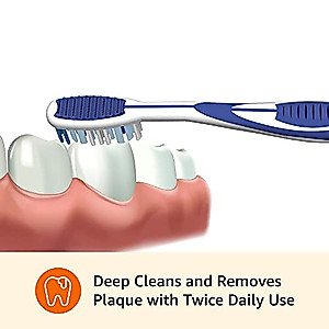 Amazon Basics Orbit Toothbrushes, Soft, Full, 4 Count, 1-Pack (Previously Solimo)