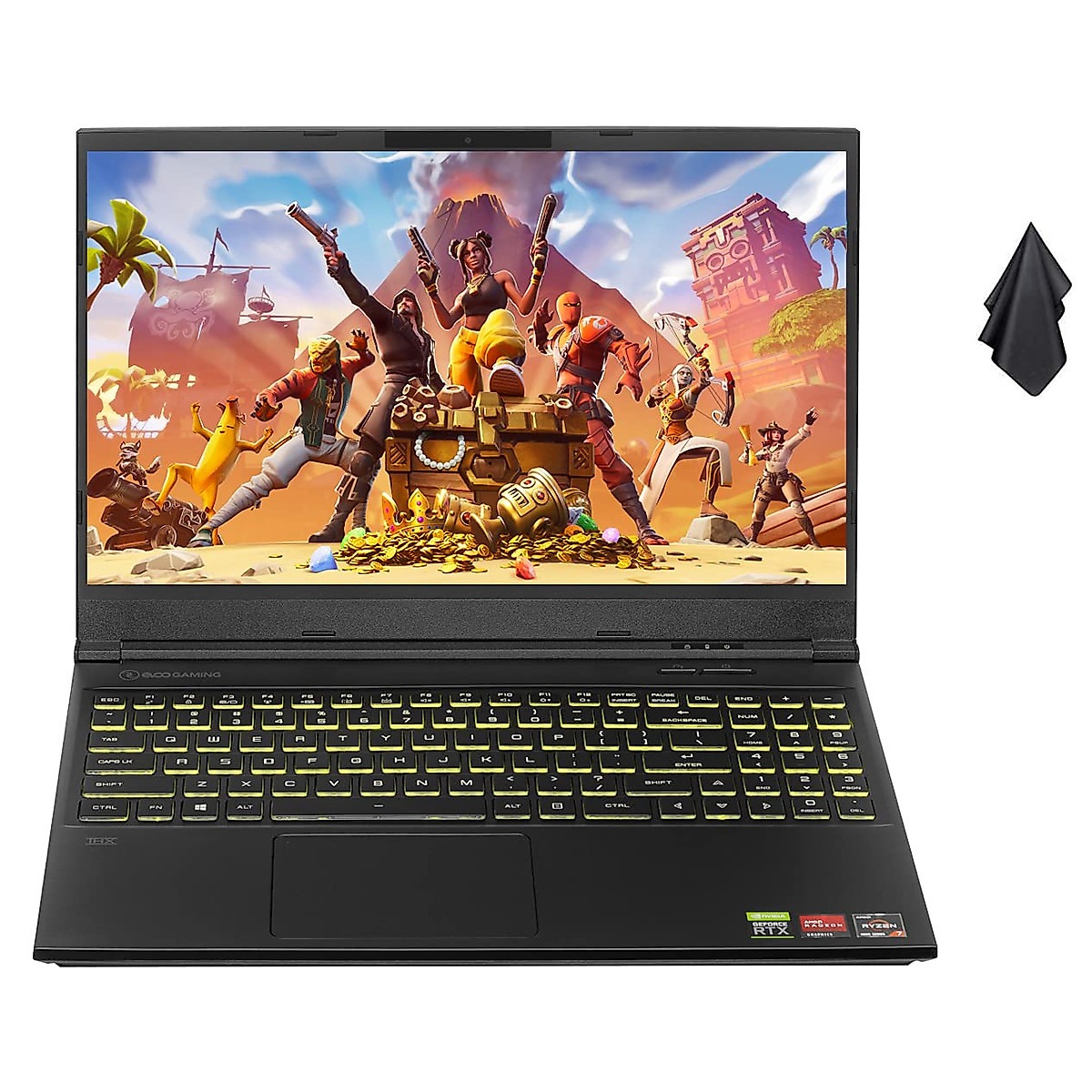 2021 EVOO VR Ready Gaming Laptop, 15.6” FHD 120Hz Display, AMD Ryzen 7 4800H Octa-Core up to 4.20 GHz, GeForce RTX 2060, 32GB RAM, 1 TB PCIe SSD , RGB Backlit KB, HDMI, DP, Win10 + Oydisen Cloth