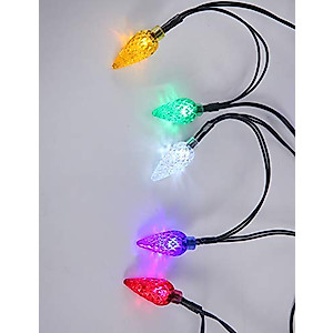 LED Christmas Light Phone Charger Cord USB Charging Cable Gift for Phone 13/12/11 Pro/XS/XS Max/XR/X/8 Plus/ 8/7 Plus/7s Plus/6s/6 with 10 Lights Christmas Decorations(Black)