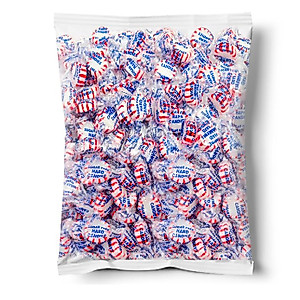 LaetaFood Sugar Free Peppermint Pinwheel Starlight Hard Candy (1 Pound Bag)