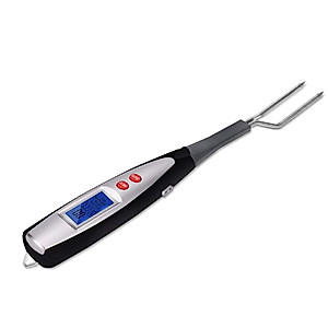 Meat Thermometer Digital Food Thermometer with Electronic Ready Alarm, Instant Read Thermometer Fork for BBQ Cooking Grilling Kitchen Gadgets Steak Pork