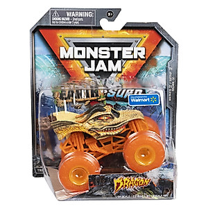Monster Jam Earth vs Surf Series 1:64 Scale Diecast Truck Dragon (Earth)