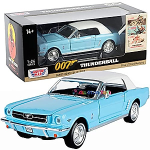 Motor Max 1964.5 Ford Ford Mustang, James Bond 79855WTQ - 1/24 Scale Diecast Model Toy Car