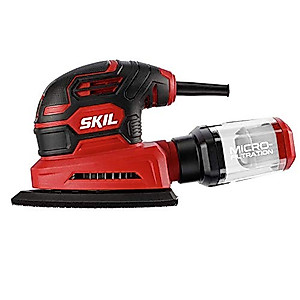 SKIL Corded Detail Sander, Includes 3pcs Sanding Paper and Dust Box - SR250801