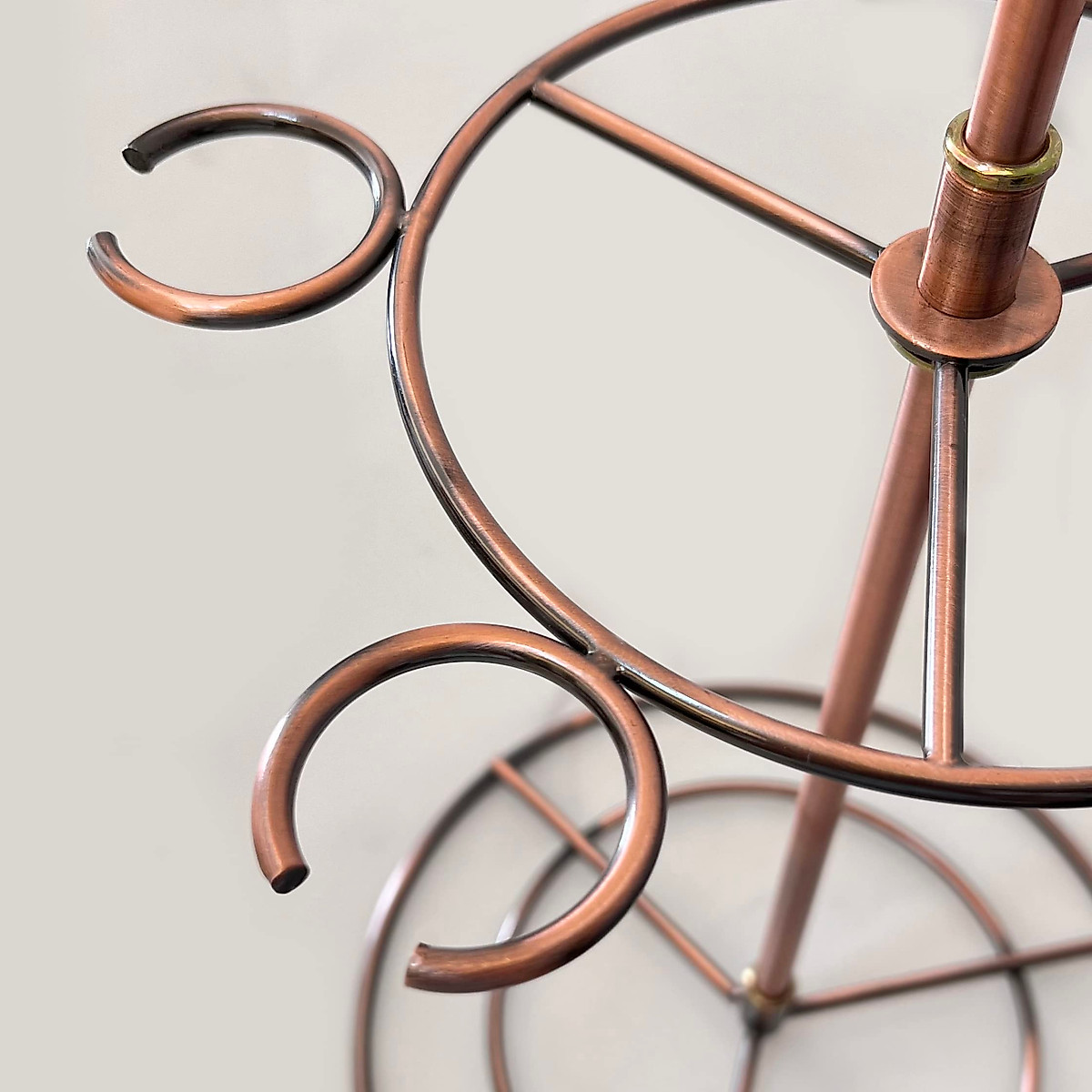 GeLive Flight Wine Server Stand Glasses Display Holder Tree Stemware Rack Hanger Organizer for Wine Tasting Party Bar Decoration Bronze