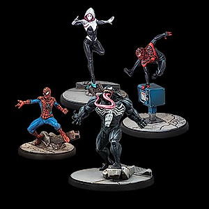 Marvel: Crisis Protocol Web Warriors Affiliation Pack - Assemble Your Arachnid Team! Tabletop Superhero Game, Ages 14+, 2 Players, 90 Minute Playtime, Made by Atomic Mass Games