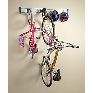 Gladiator GarageWorks GAKT48BKGY Pack GearTrack Bike Garage Wall Storage Kit