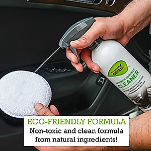 All Mighty Green Eco-Friendly Car Interior Surface Cleaner with Acid Free Formula, Vehicle Interior Surface Cleaning Spray w/UV Protection for Leather, Vinyl, Plastic, Glass and More, 24 Oz - 2 Pack