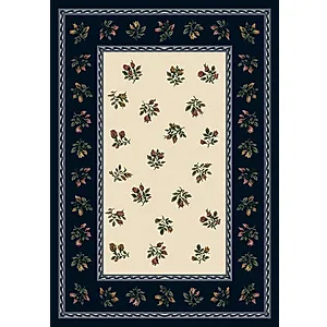 Milliken Signature Francesca 4887C / 12000 Sapphire 3'10" x 5'4" Oval Area Rug