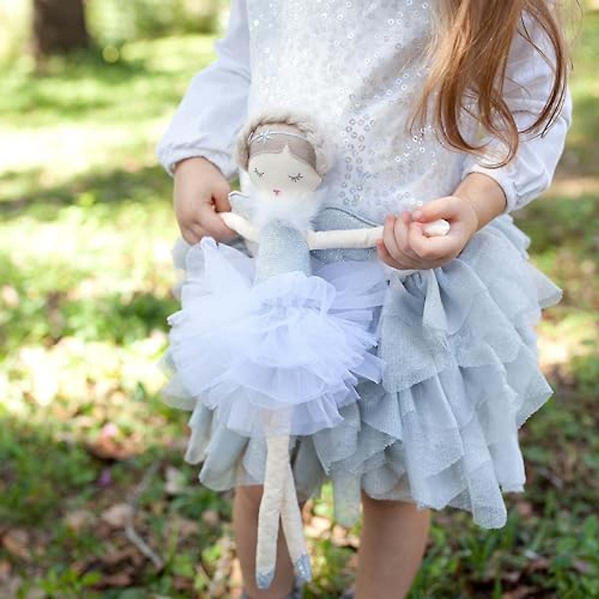Mon Ami Angel Stuffed Doll - 15", Silver, Soft Elegant Plush Doll for Little Girls, Use as Toy or Room Decor, Great Gift for Kids of All Ages