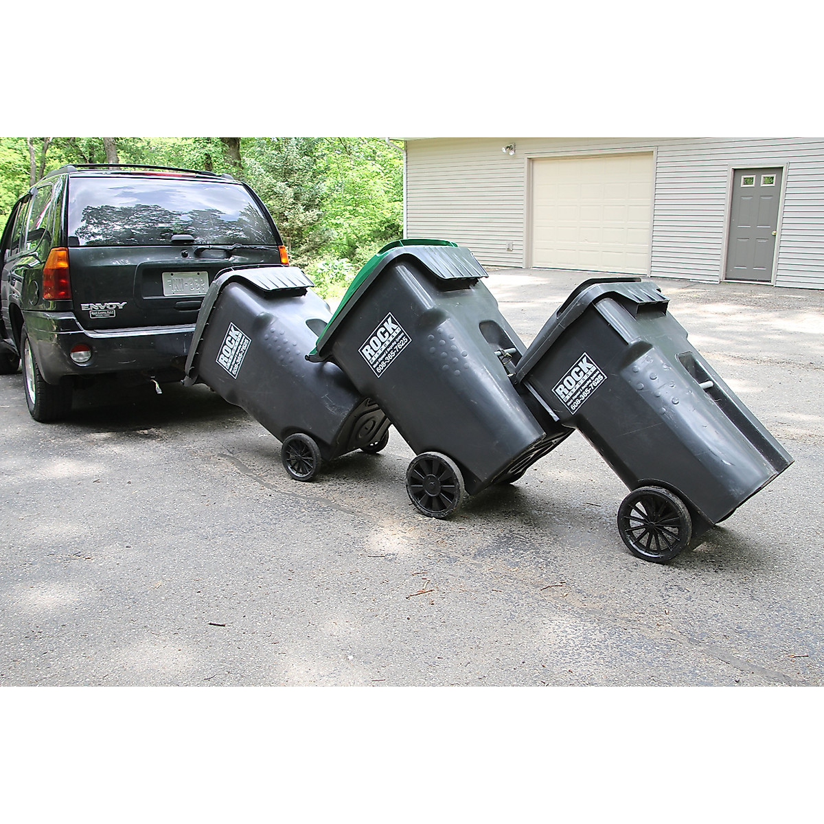 Garbage Commander The Original Can Couplers to Hook Multiple Wheeled Trash Containers