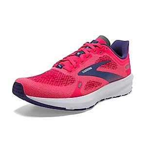 Brooks Women’s Launch 9 Neutral Running Shoe - Pink/Fuchsia/Cobalt - 8