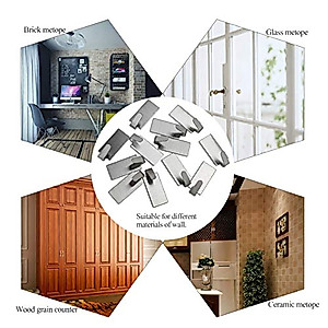 VORCOOL Outdoor Towel Hooks Adhesive Hooks Sticky Wall Hooks, Towel Hanger Stick on Hooks for Hanging Door Cabinet Kitchen Bathroom Home Heavy Duty Metal Hangers