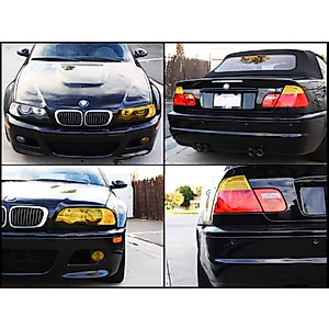 Optix Yellow Tint Vinyl Film Gloss Headlight Fog Lights - 12" x 36" Inch