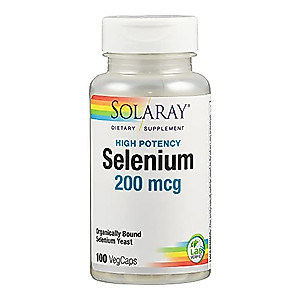 SOLARAY Selenium 200 MCG High Potency, 100 CT
