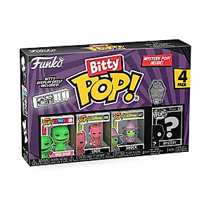 Funko Bitty Pop! The Nightmare Before Christmas Mini Collectible Toys 4-Pack - Oogie Boogie, Lock, Shock & Mystery Chase Figure (Styles May Vary)