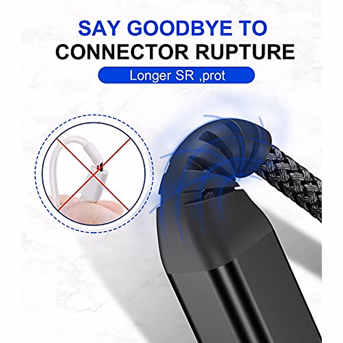 sweguard Printer Cable 10ft, USB 2.0 Printer Cable USB-A to USB-B Cable, High Speed Nylon Braided Scanner Printer Cord for HP Canon Dell Epson Brother Lexmark Xerox Samsung Piano DAC & More-Black