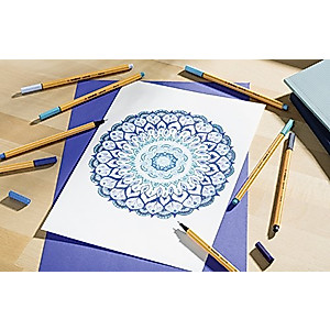 Stabilo 88/150-2 Fine Point Pen Point 88 in Ceramic Pot 150 Pens Assorted