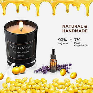 Home Scented Candles, 8 Pack Aromatherapy Jar Candles Smoke-Free Strong Fragrance Long Lasting, 8 Fragrances Scented Candles Gift Set for Women, Perfect for Valentine Birthday Mother's Day Gift
