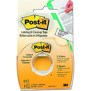 LABELING TAPE POST-IT REMOVABLE 2X 36 YDS