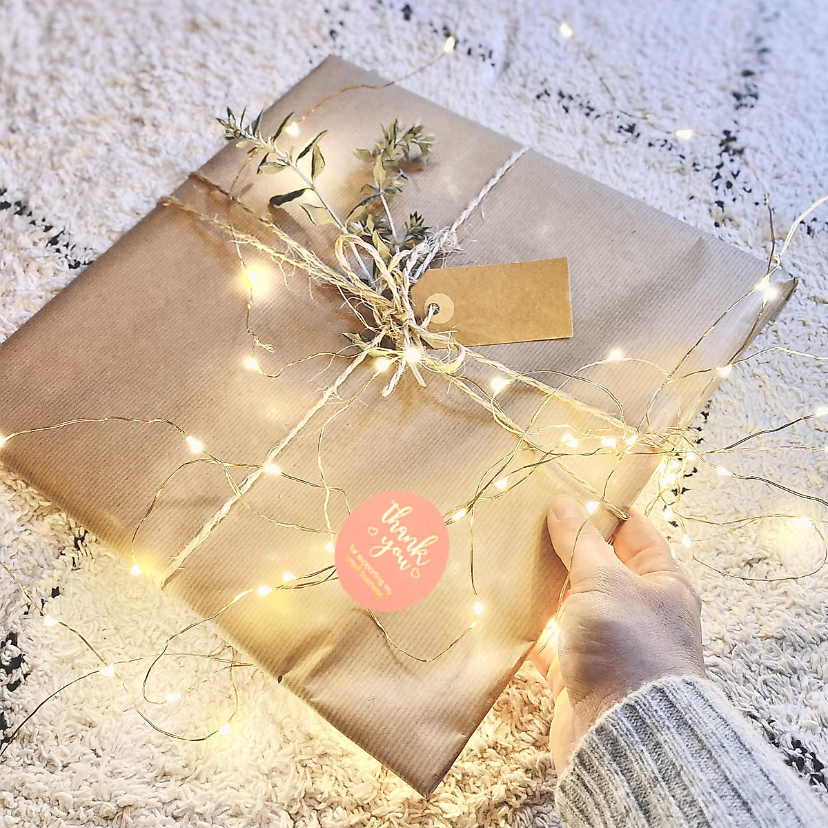 NSWDYLO Thank You Stickers Roll of 500pcs 1” Pink Thank You Seal Stickers Perfect for Business and Boutique Packages Envelope Seals Thanksgiving Holiday Gifts Wedding Party Giveaways Thank You Labels