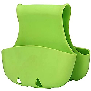 1PC Holder Kitchen Double Sink Caddy Saddle Style Storage Sponge Rack Tool (Green) Deft and Professional, as shown