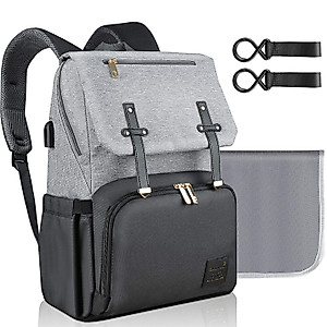 ionlyou Diaper Bag Backpack Oxford Waterproof Large Travel Baby Bags