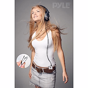 Pyle Home Bass Boosting Portable Headphone Amplifier-Mini Headphone Booster w/ Volume Adjustment, Rechargeable Battery, Metal Casing, USB/Stereo Cables, Works w/ iPod, MP3, Laptop, Mobile Phone PHE5AB