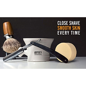 Men’s Soap Company Shaving Soap for Men and Women 4.0 oz Refill Puck Made with Natural Vegan Plant Ingredients. Shea Butter and Vitamin E Create Thick Shave Soap Lather for Skin Protection, Himalaya