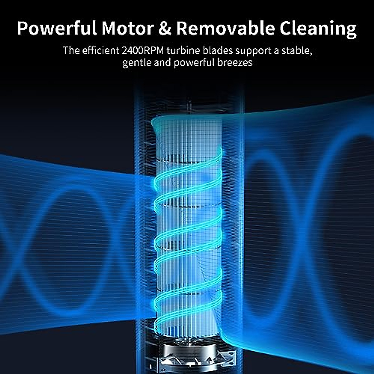 WESTTREE Tower Fan, Oscillating Fan with Remote Control,Portable Small Desk Fan Oscillating Fan for Indoors with 3 Speed,3 Mode,12H Timer, Personal Quiet Cooling Floor Fan Tower Fan for Bedroom Office