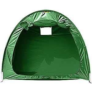 VEVOR Bike Cover Storage Tent, 420D Oxford Fabric Portable for 4 Bikes, Outdoor Waterproof Anti-Dust Bicycle Storage Shed, Heavy Duty for Bikes, Lawn Mower, and Garden Tools, w/ Carry Bag, Green