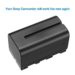 Powerextra 2 Pack Replacement Sony NP-F750 Battery for Sony NP-F730, NP-F750, NP-F760, NP-F770 Battery and Sony CCD-TRV215 CCD-TR917 CCD-TR315 HDR-FX1000 HDR-FX7 HVR-V1U HVR-Z7U HVR-Z5U Camcorder