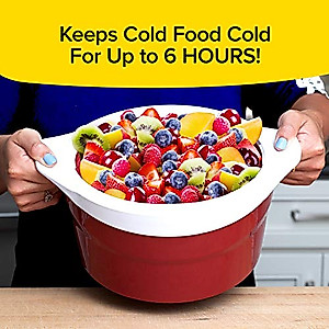 BulbHead Nancy Fuller 6 Hour Bowl AS-SEEN-ON-TV Thermal Insulated Bowl Interior Keeps Food Hot or Cold for 6 Hours–Over 2.25 Qrt. Capacity Feeds–Locking Lid