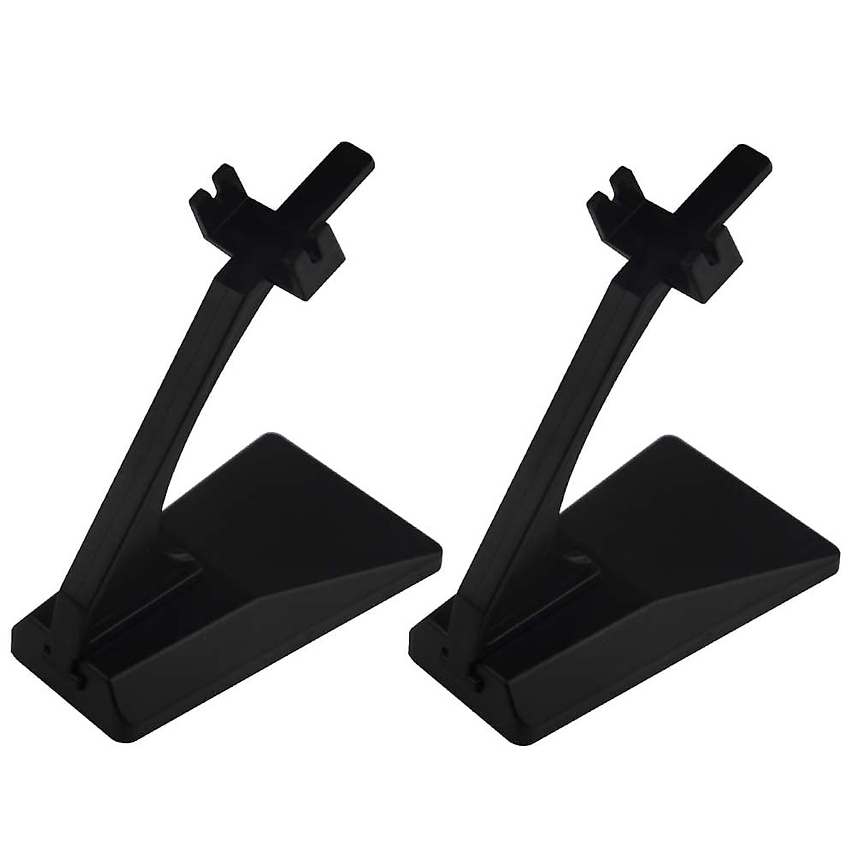 XINMEIWEN 5Pack Plastic Model Plane Display Stand Universal Aircraft Model Plane Stand Without Airplane Model for Building Blocks Planes (Black)