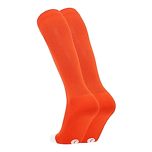 MadSportsStuff Pro Line Over the Calf Baseball Socks (Orange, Small)