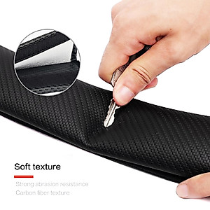 2 Pack Car Seat Belt Pads Cover Comfortable Driving, Carbon Fiber Seat Belt Shoulder Strap Covers Harness Pad for Infiniti Interior Accessories, Compatible with Adults Youth Kid Black