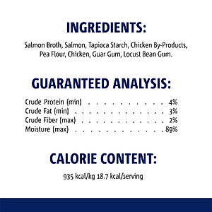 Vitakraft Lick 'n' Lap Meaty Gravy Cat – Salmon – Great for Bonding – Low Calorie Wet Cat Treat​ - 20 Pack