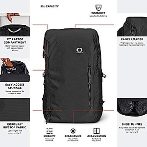 OGIO FUSE Lightweight Backpack (25 Liter, Black, Zip Top)