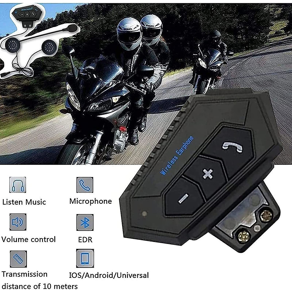 stdpcxz Modular Bluetooth Motorcycle Helmet DOT Approved with Double Visor Full Face Motorbike Helmet Built-in Dual Speaker with Microphone Flip Up Helmet for Adult Men Women 14,L