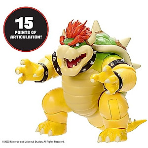 THE SUPER MARIO BROS. MOVIE 7-Inch Feature Bowser Action Figure with Fire Breathing Effects