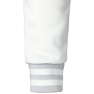 HOOD CREW Man’s Varsity Baseball Jacket Cotton Blend Letterman Jackets Lightgrey L