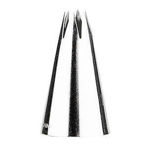 Restaurantware Pastry Tek Piping Tip 1 Open Star Decorating Tip - #1M Dent-Resistant Stainless Steel Icing Tip Dishwasher-Safe Decorate Cupcakes Cakes or Cookies