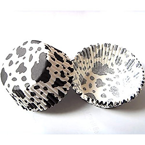Cow Animal Paper Muffin Cupcake Liners case Birthday Baking Cups Holders 100 pcs,Standard Size 2x1.25inch