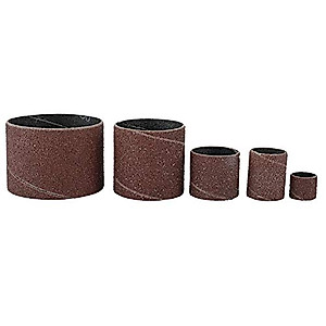 BTSHUB 25 PCS Sanding Drum Kit - Including 20 Sanding Bands, 5 Mandrels, Fits Any Drill,for Rotary Tools, Die Grinder, Power Drills, Carpenters, Woodworking, Paint, Sanding Surfaces and Finishing Jobs