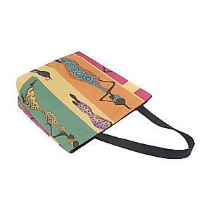 Woman Tote Bag African American Woman Shoulder Handbag for Work Travel Business Beach Shopping