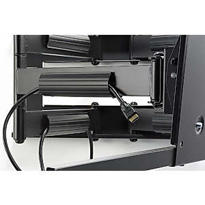 Displays2go Articulating TV Wall Mount for 42-90 Inch HDTV, Steel, Panning/Tilting VESA Bracket (HVAWM4290L)