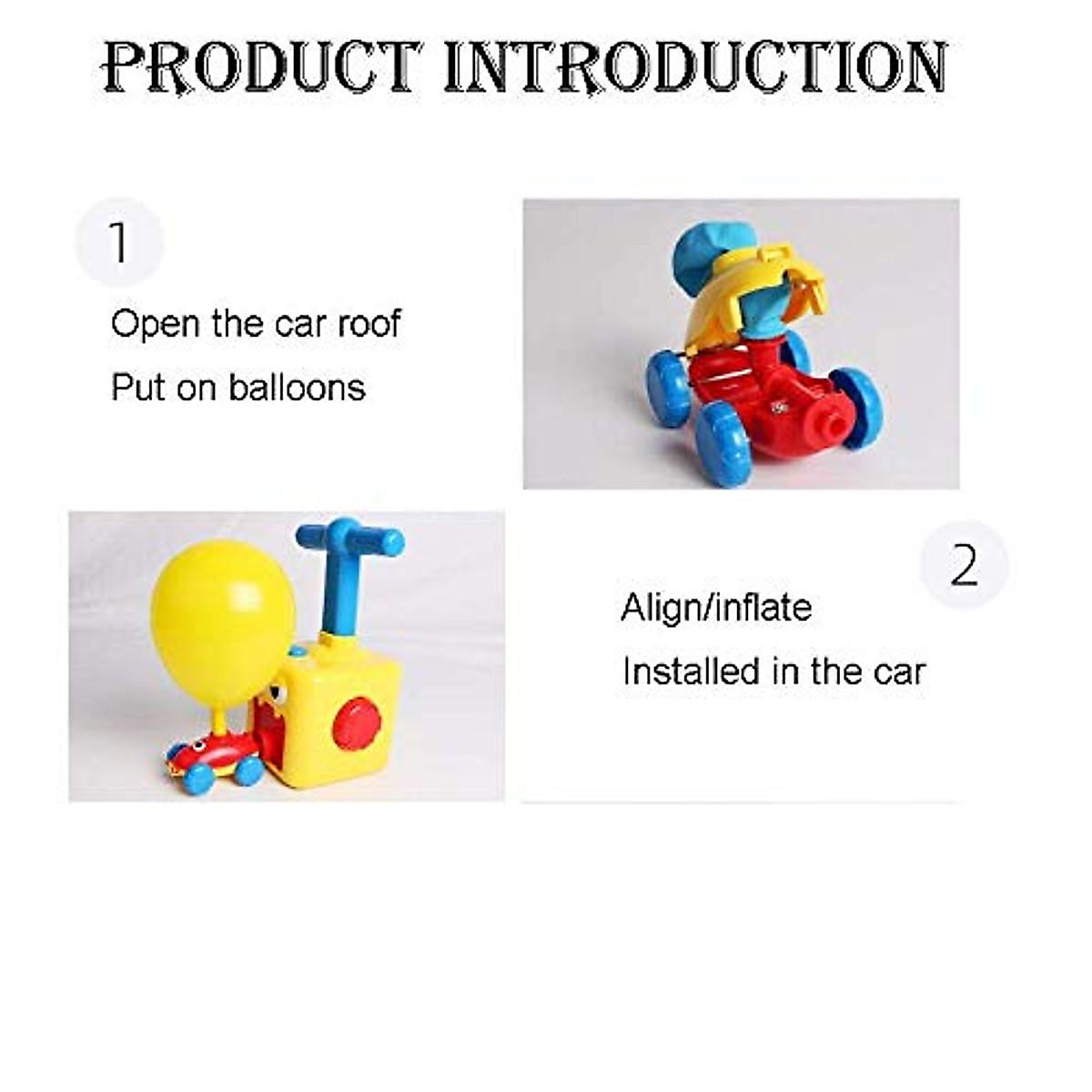 AristiPet - Space Version - Astronaut - Kids Balloon Power Car - Balloon Powered Car Rocket - Fun Inertia Toys Aerodynamics Inertial Power Car Set Educational Toys Science Experiment Toy Gifts